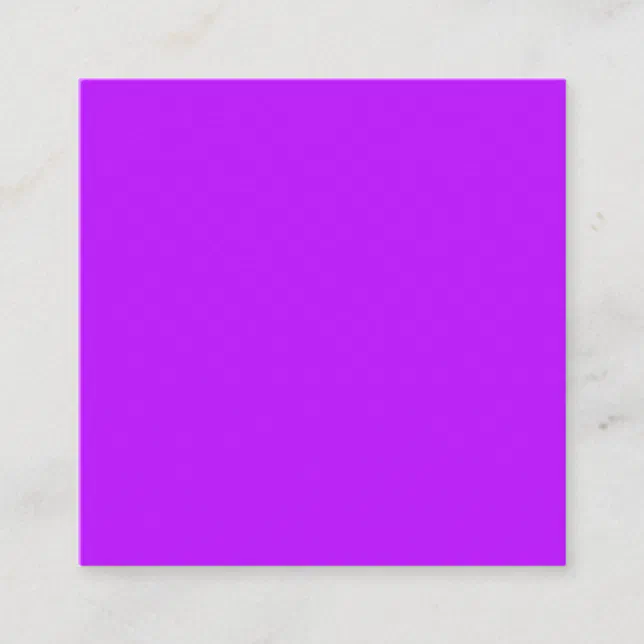 Neon Purple Square Business Card | Zazzle