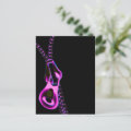 NEON PURPLE ZIPPER BLACK RANDOM BACKGROUNDS WALLPA POSTCARD | Zazzle