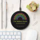 Neon Rainbow Custom Business Wireless Charger | Zazzle