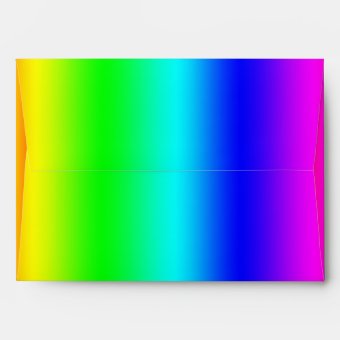 Neon Rainbow Envelopes | Zazzle