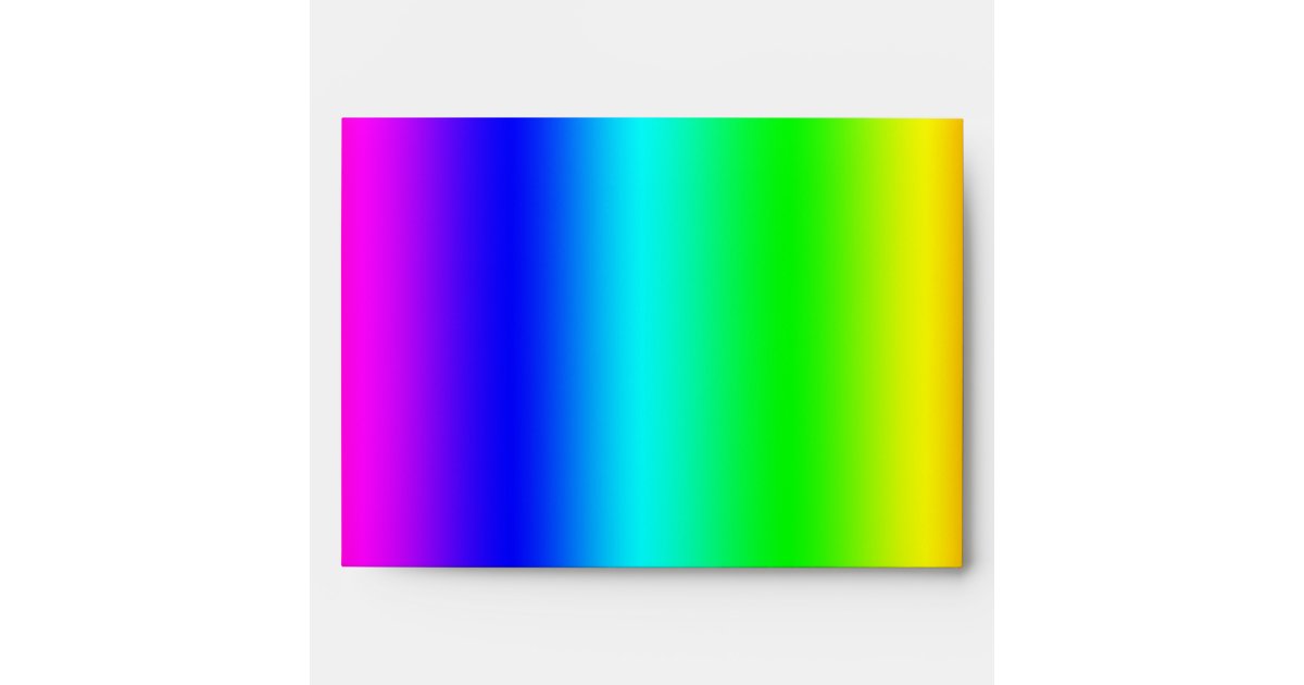 Neon Rainbow Envelopes | Zazzle
