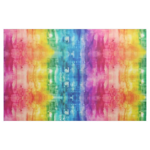 Neon Tie Dye Pattern Fabric | Zazzle