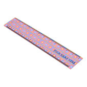 NEON Rainbow Squares Pattern CUSTOMIZED Ruler | Zazzle
