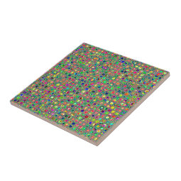 Neon Rainbow Textured Mosaic Tiles Pattern | Zazzle