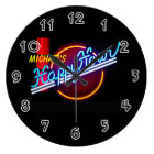 Neon Light Private Home Personalized Bar Clock | Zazzle.com