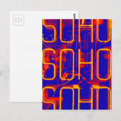 Neon Soho Sign Illuminated in London Postcard | Zazzle