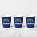 Neon Video Game Arcade Birthday Party Paper Cup | Zazzle