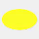 Neon yellow hex code FFFF01 Oval Sticker | Zazzle