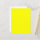 Neon yellow hex code FFFF01 Postcard | Zazzle