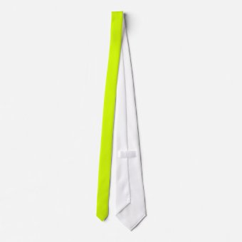 Neon Yellow, High Visibility Chartreuse Tie | Zazzle