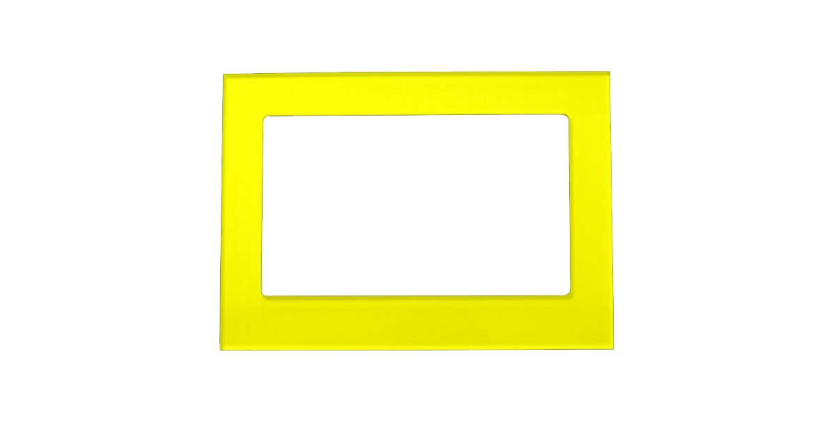 Neon Yellow Solid Color Magnetic Frame | Zazzle