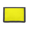 Neon Yellow Solid Color Trifold Wallet | Zazzle