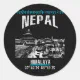 Nepal Classic Round Sticker | Zazzle