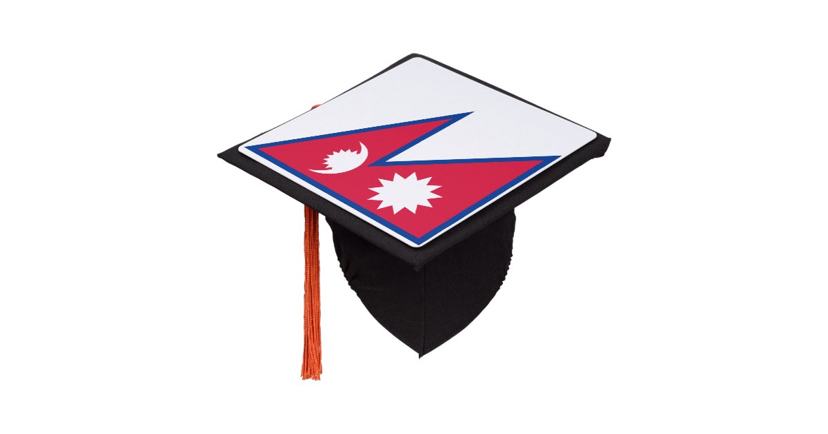 Nepal Flag Graduation Cap Topper | Zazzle