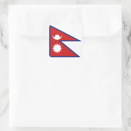Nepal Flag Sticker | Zazzle