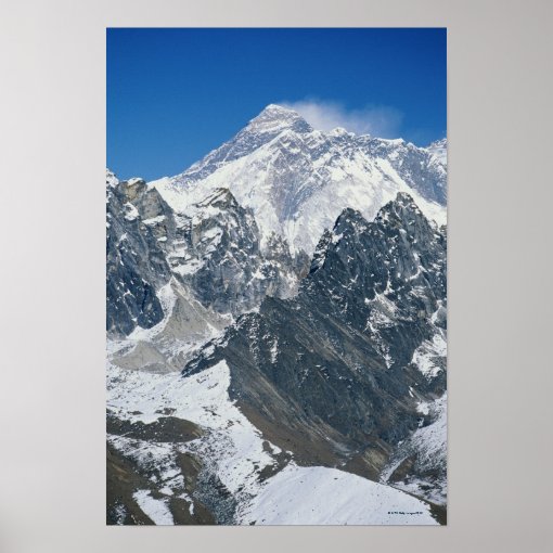 Nepal, Himalayas, view of Mt Everest from Gokyo Poster | Zazzle