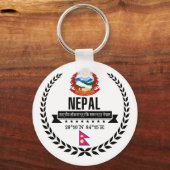 Nepal Keychain | Zazzle