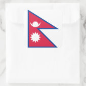 Nepal/Nepalese Flag Square Sticker | Zazzle