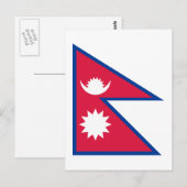 Nepal – Nepali Flag Postcard | Zazzle