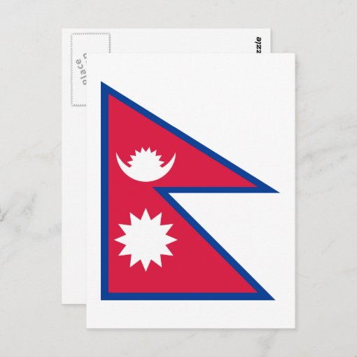Nepal – Nepali Flag Postcard | Zazzle