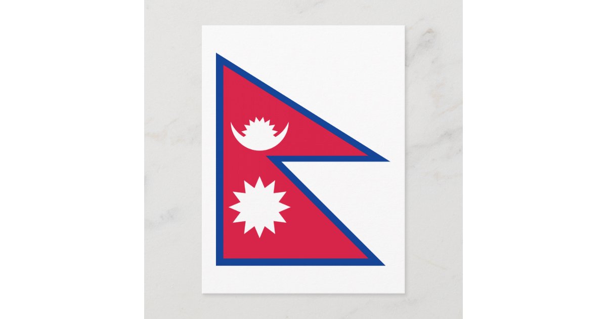 Nepal – Nepali Flag Postcard | Zazzle