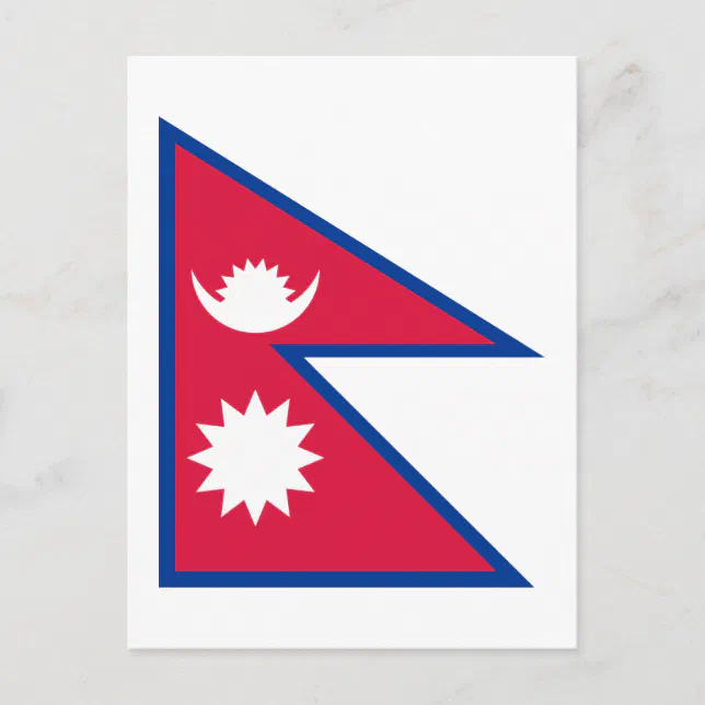 Nepal – Nepali Flag Postcard | Zazzle