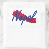Nepal Rectangular Sticker | Zazzle