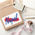 Nepal Rectangular Sticker | Zazzle