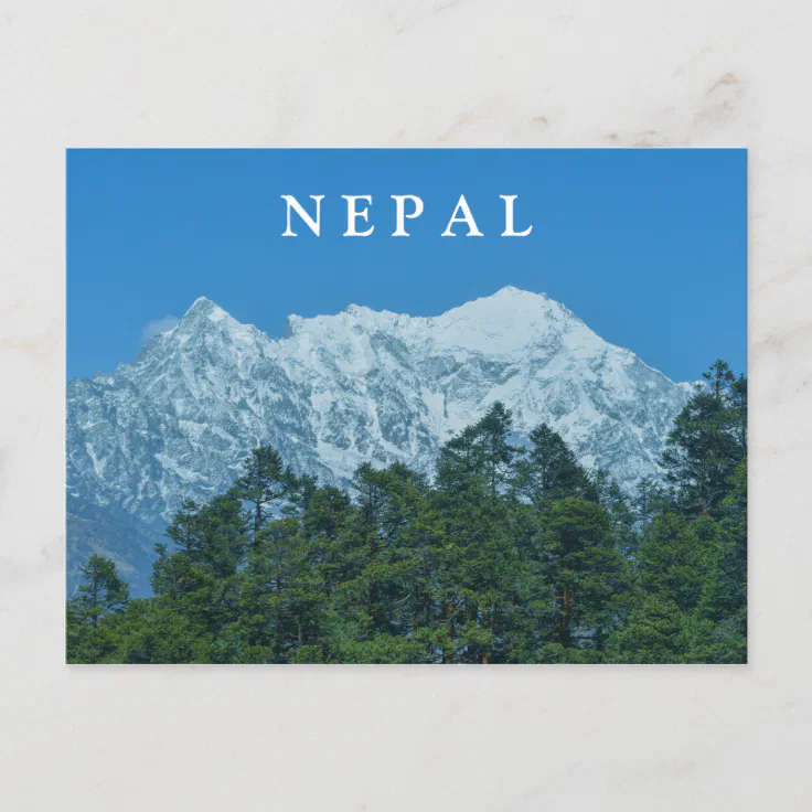 Nepal Snowy Mountains Postcard | Zazzle