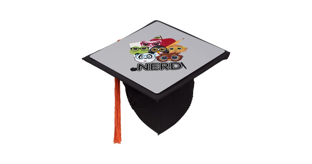 Nerd graduation cap topper | Zazzle