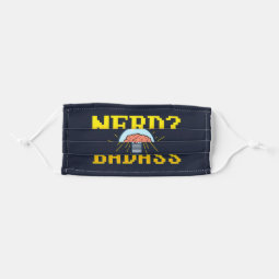 Nerd I Prefer The Term Intellectual Badass Adult Cloth Face Mask | Zazzle