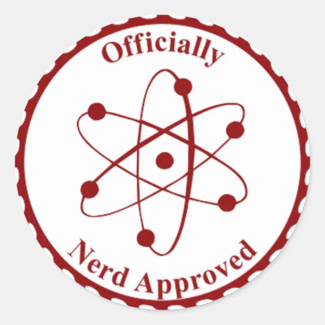 Nerd Seal of Approval Sticker | Zazzle