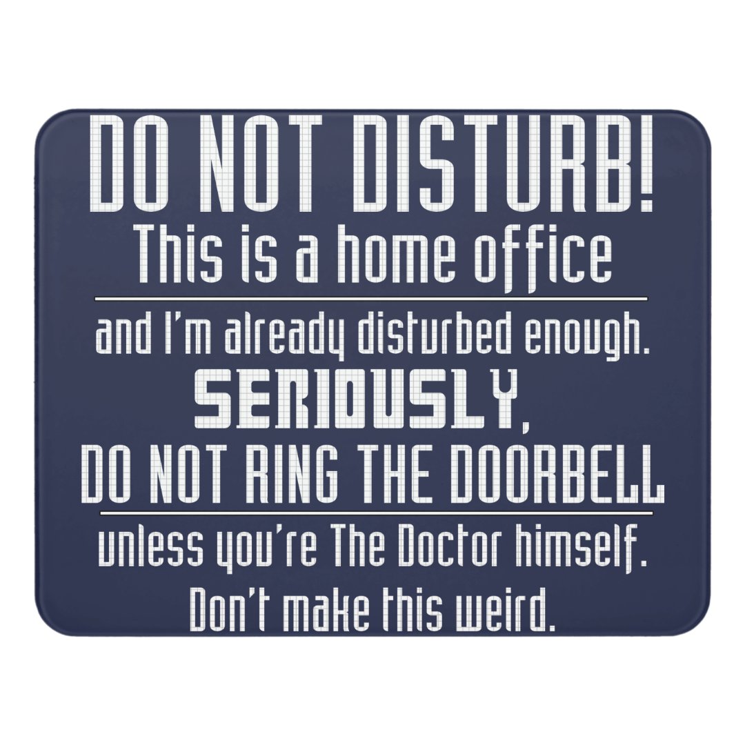 Nerdy Do Not Disturb Sign | Zazzle