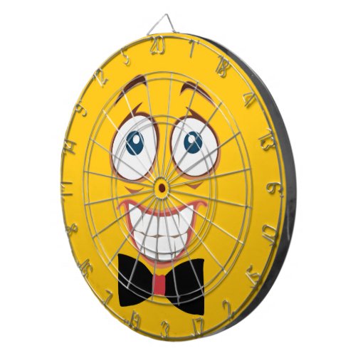 Nervous Emoji Dart Board | Zazzle
