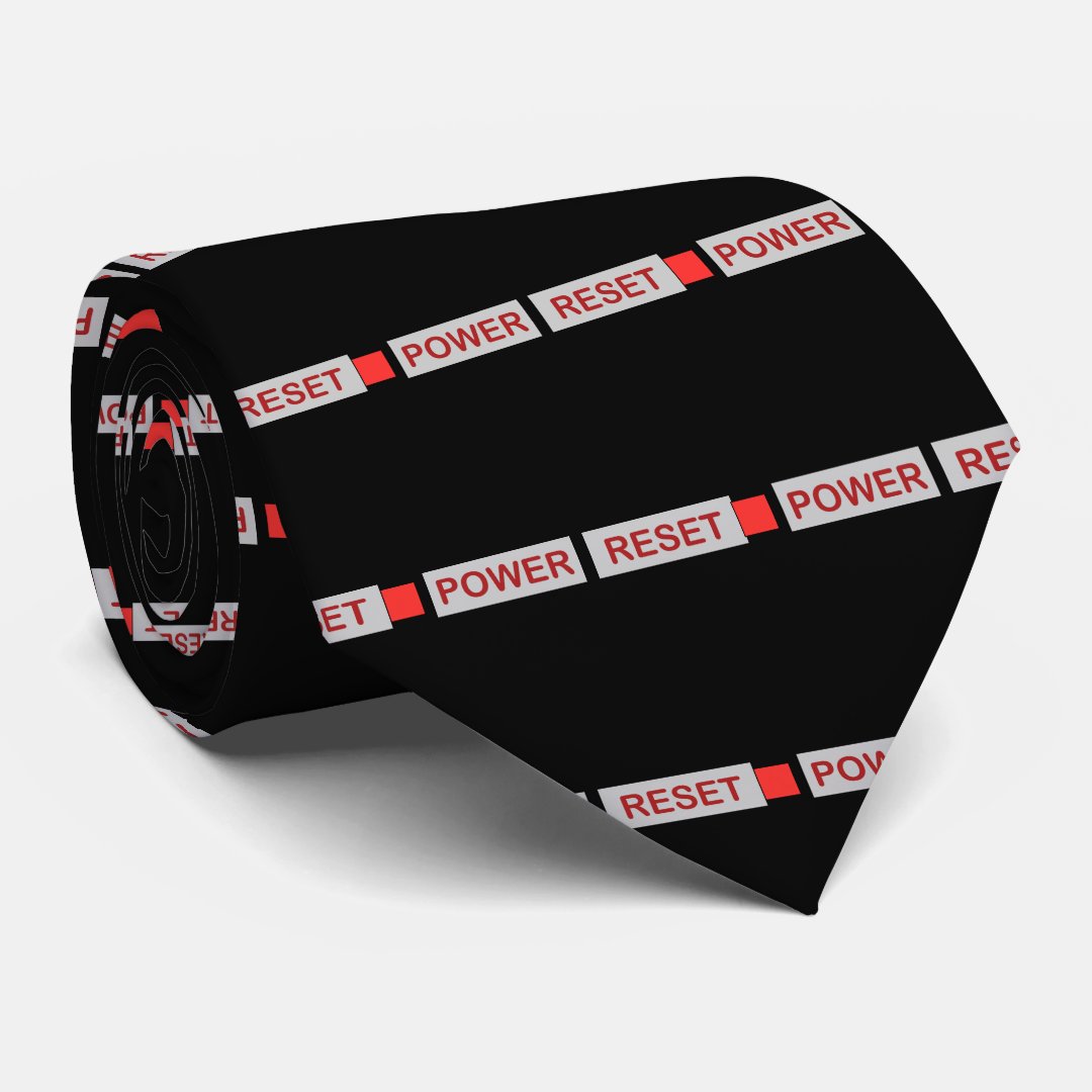 NES Nintendo Style Tie Power Up Reset | Zazzle