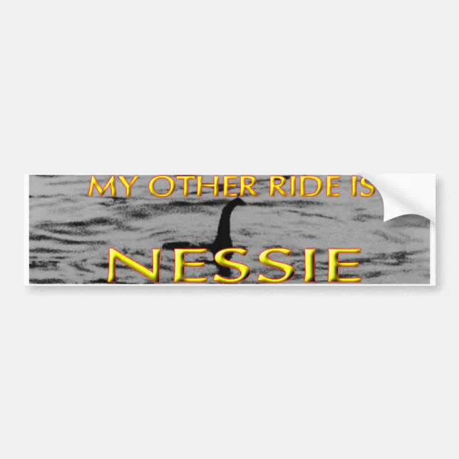 NESSIE BUMPER STICKER | Zazzle