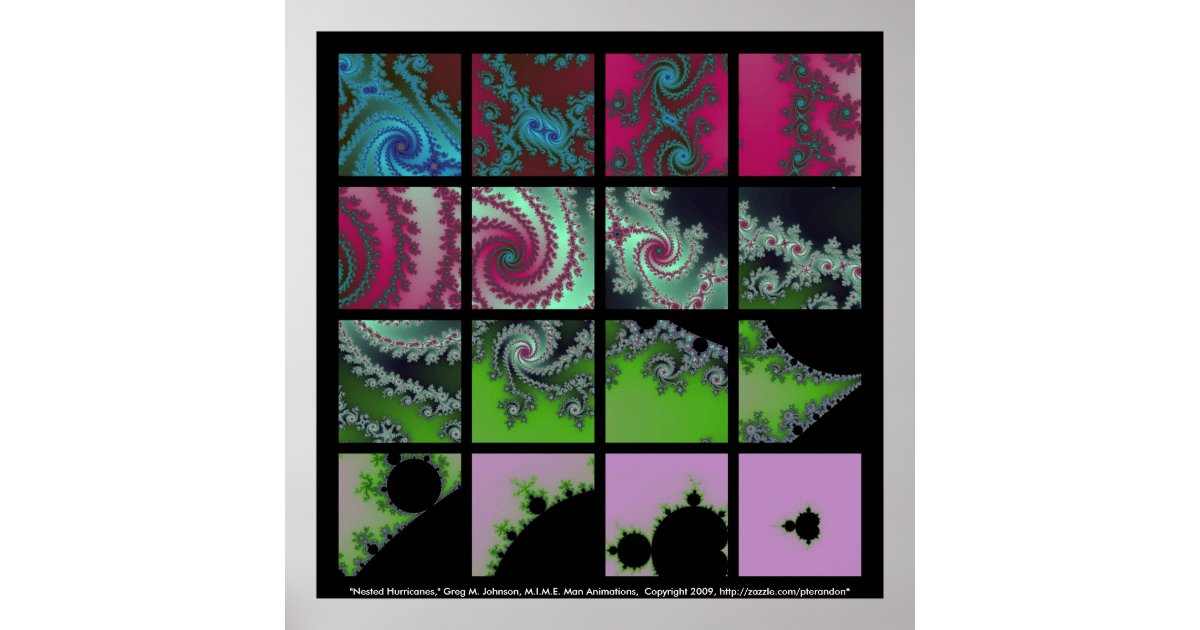 Nested Hurricanes Poster | Zazzle