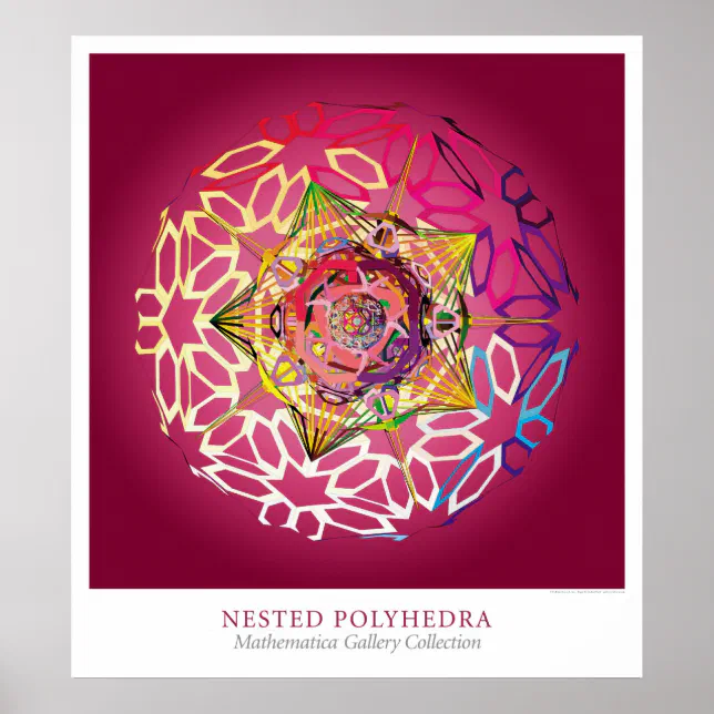 Nested Polyhedra Poster | Zazzle