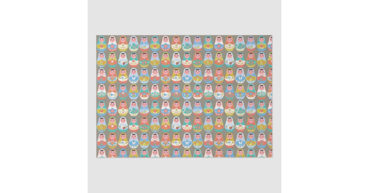 Nesting Dolls Tissue Paper | Zazzle