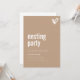 Nesting Party Invitation Template with Heart | Zazzle