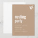 Nesting Party Invitation Template with Heart | Zazzle