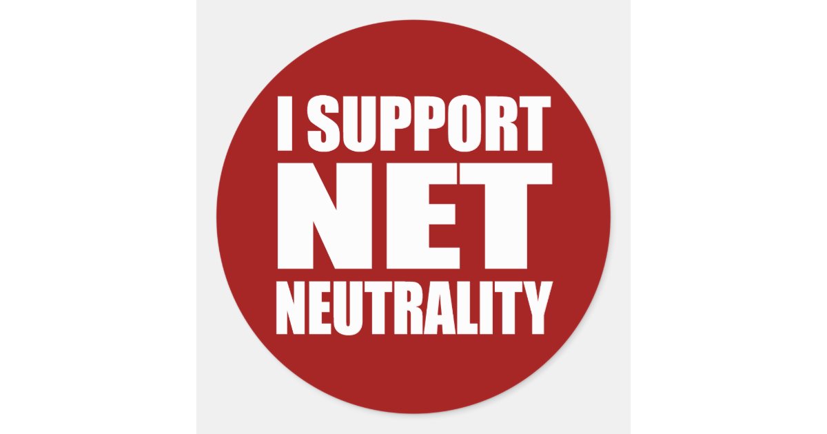 Net Neutrality Classic Round Sticker | Zazzle