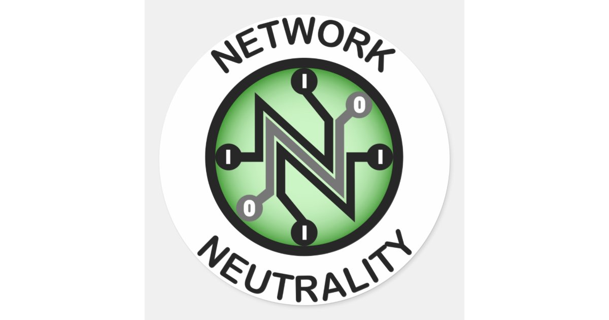 Net neutrality classic round sticker | Zazzle