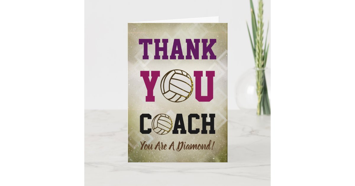 Netball Coach Thank You Card | Zazzle.com