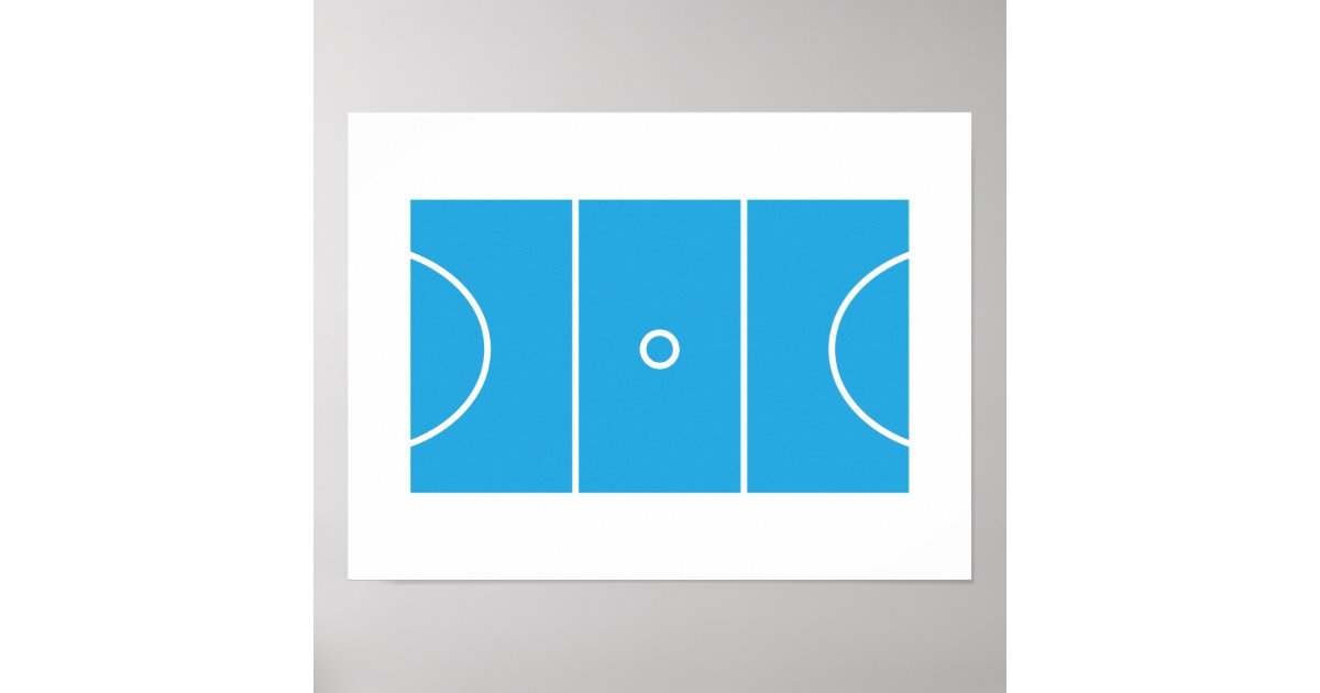 Netball Court Poster | Zazzle