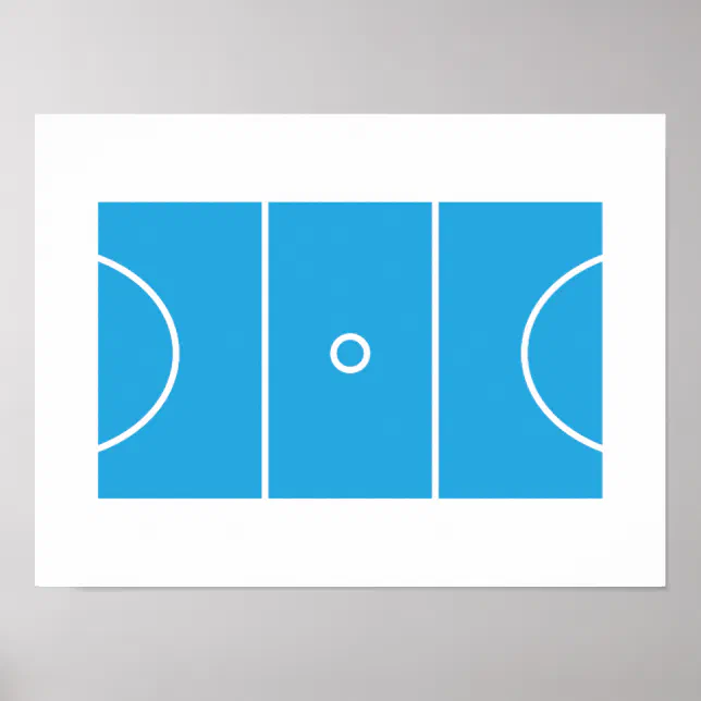 Netball Court Poster | Zazzle