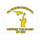 Netball Positions Stick Figures With Quote Postcard | Zazzle.com