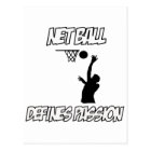 Netball Positions Stick Figures With Quote Postcard | Zazzle.com