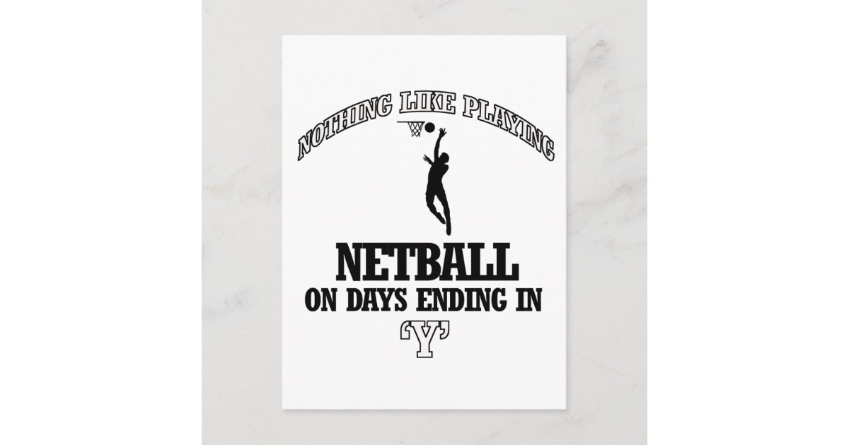 NETBALL designs Postcard | Zazzle