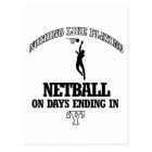 Netball Positions Stick Figures With Quote Postcard | Zazzle.com